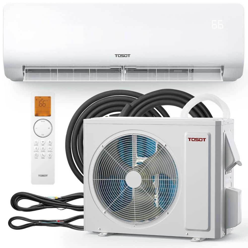 Tosot 24K BTU 19 SEER2 Ductless Inverter Mini-Split Air Conditioner and ...