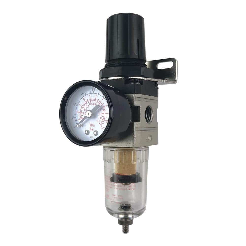Primefit FR1401G - 1/4 in. Mini Filter-Regulator Combo with Gauge ...