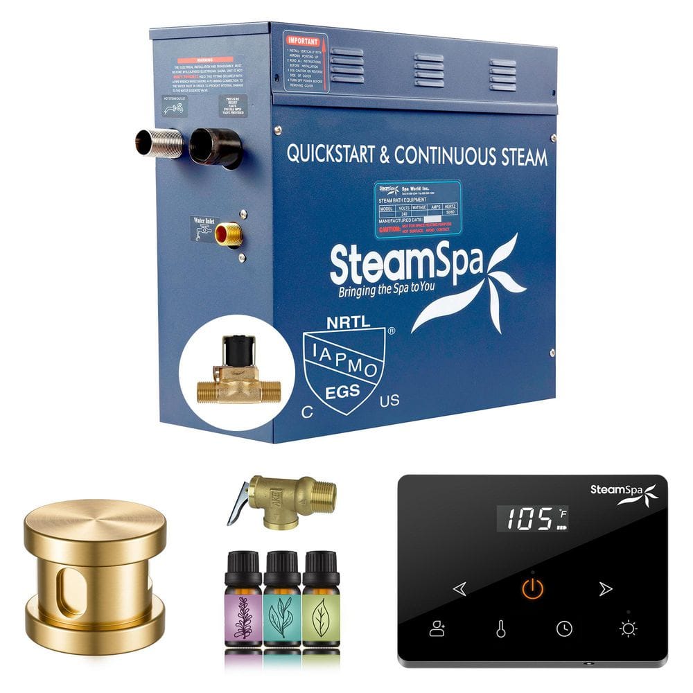 SteamSpa Oasis Series 9000-Watt Steam Generator with Continuous Steam ...