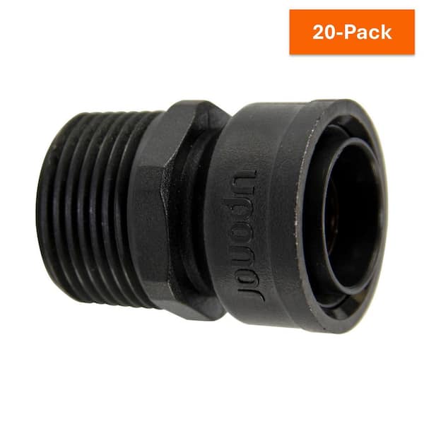Uponor TotalFit 3/4 in. Push-to-Connect x 1 in. NPT Engineered Polymer ...