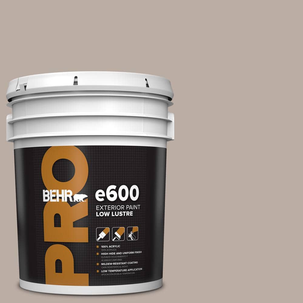 BEHR PRO 5 gal. #N200-3 Nightingale Gray Low Luster Exterior Paint ...
