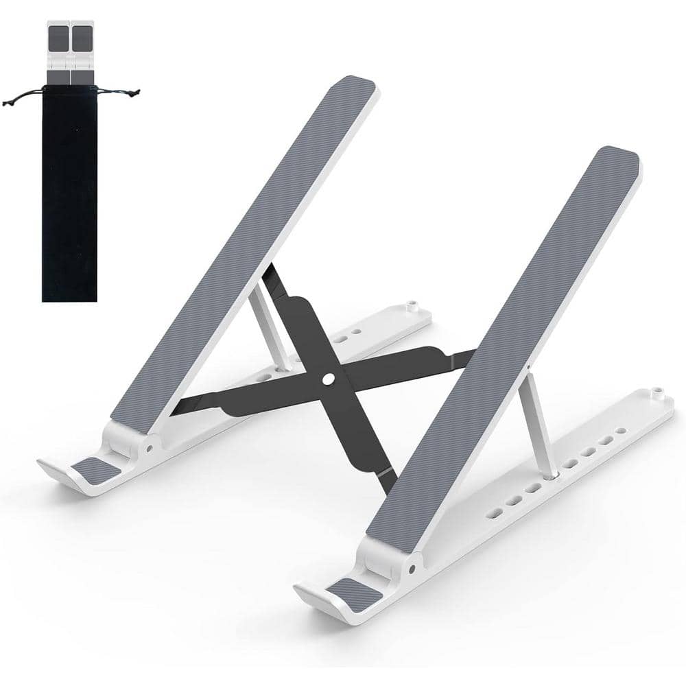 Lukyamzn Laptop Stand for Desk, Adjustable Laptop Riser Foldable ...