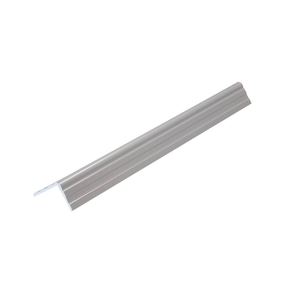 Deck-Top 8 ft. Coastal Grey Rigid PVC Edge Trim Cover for Deck-Top ...
