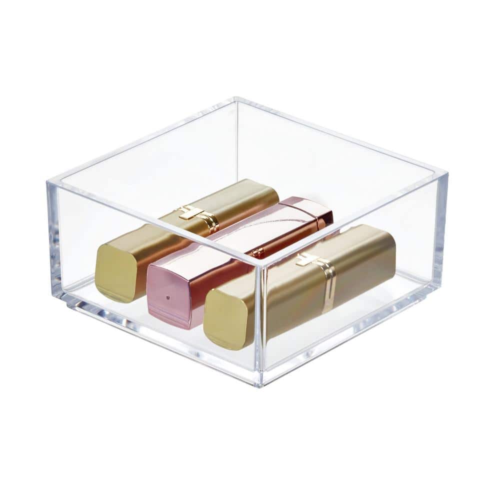 iDesign RPET Clarity Cosmetic Organizer 4 x 4 x 2 in Clear 42350 - The ...