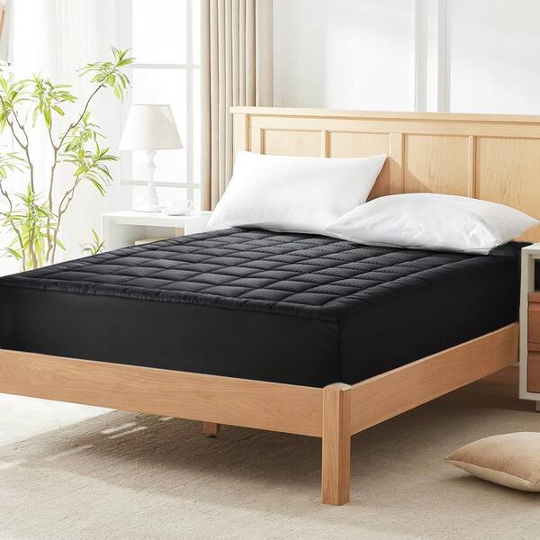 JEAREY 1in. Full Deep Pocket Mattress Topper 350YHCL-Black-F - The Home ...