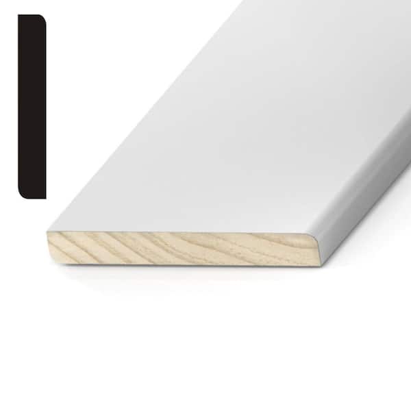 Kelleher Reversible 3/8 in. x 3-1/4 in. Primed Pine Base Moulding ...
