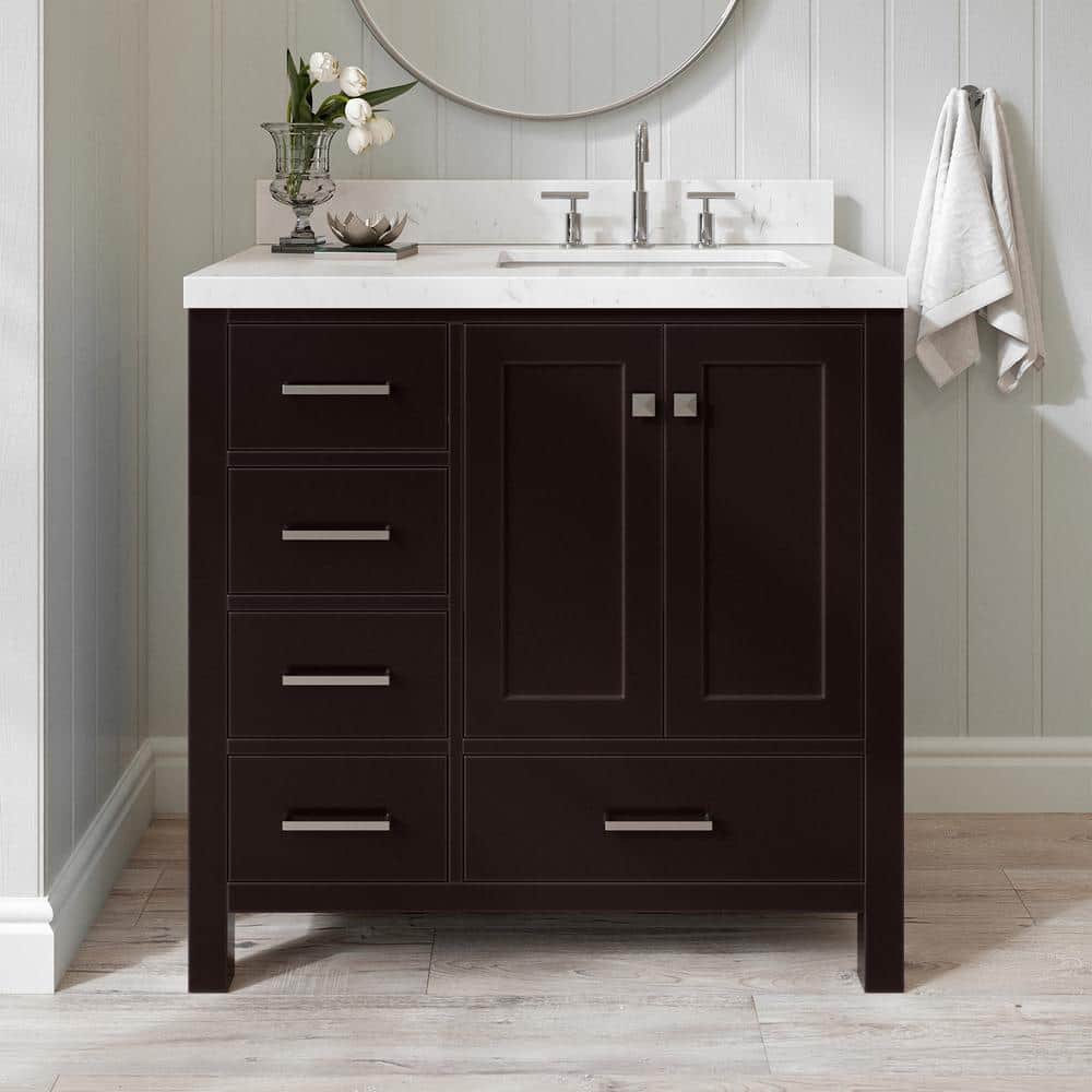 Reviews for ARIEL Cambridge 36 in. Single Sink Freestanding Bathroom ...