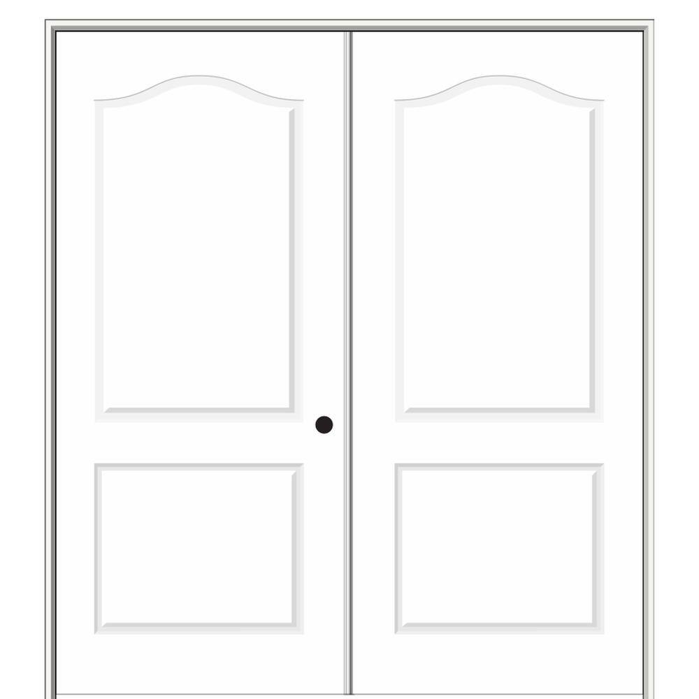 MMI Door 60 in. x 80 in. Smooth Princeton Left-Hand Active Solid Core ...