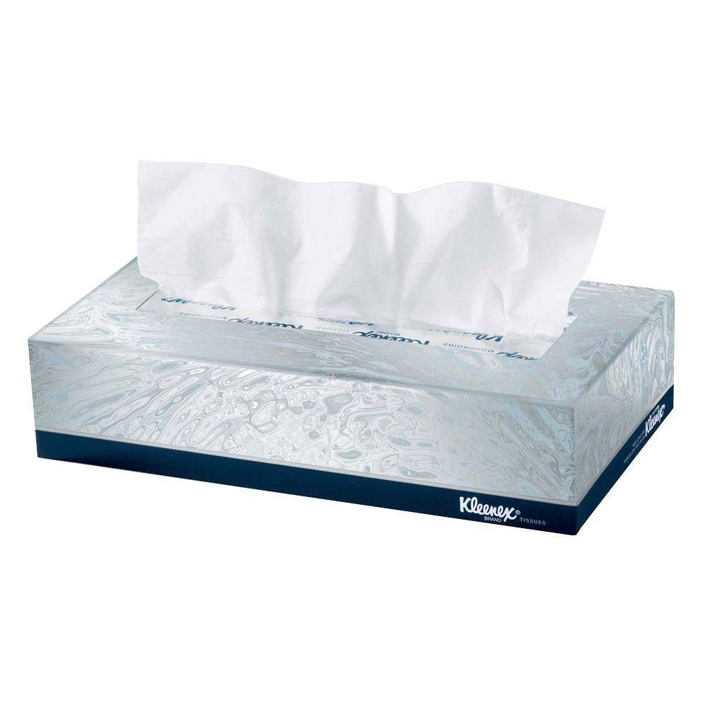 Kimberly-Clark Facial Tissue with Pop-Up Dispenser 2-Ply (125 Sheets ...