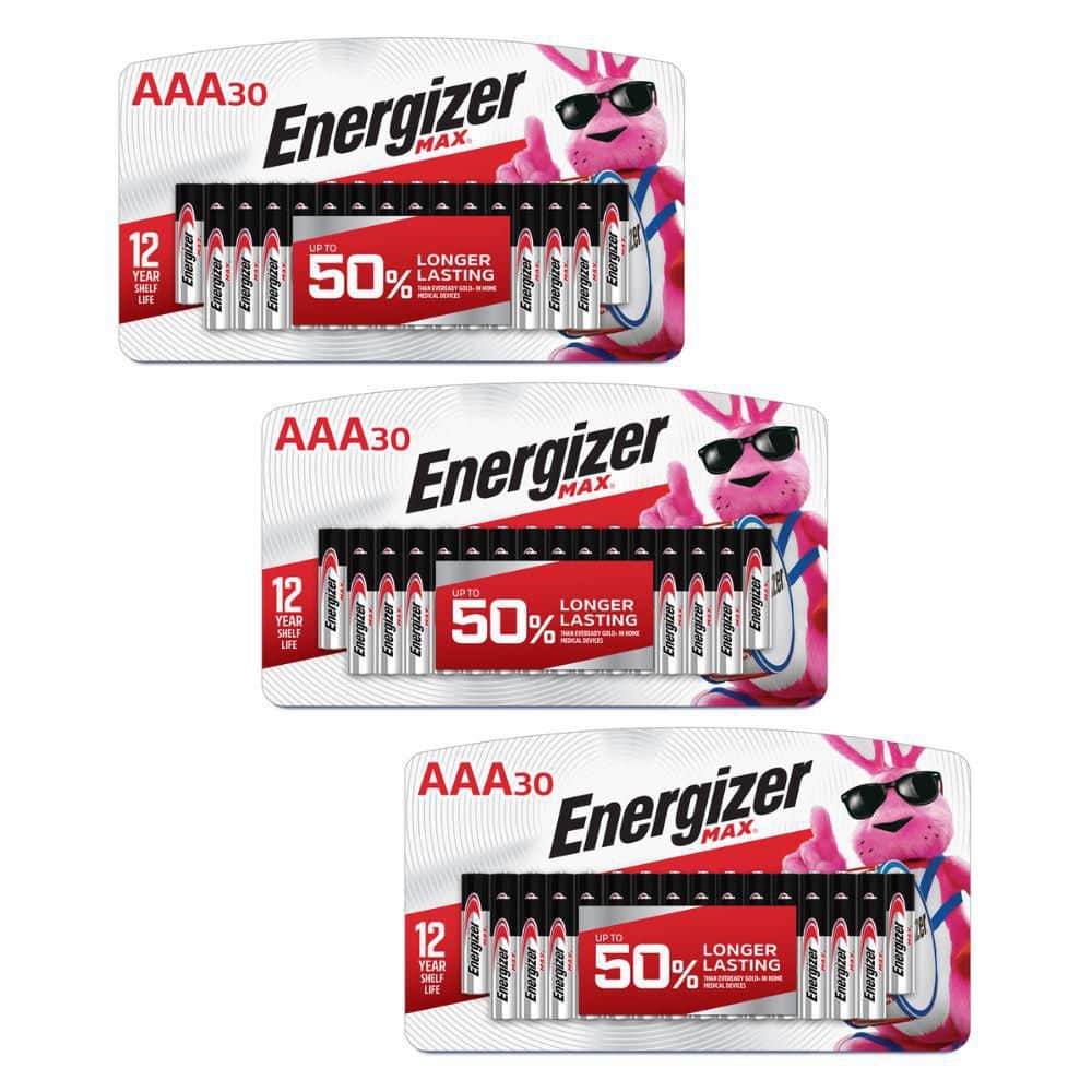 Energizer MAX AAA Batteries (30-Pack), Triple A Alkaline Batteries 3 ...