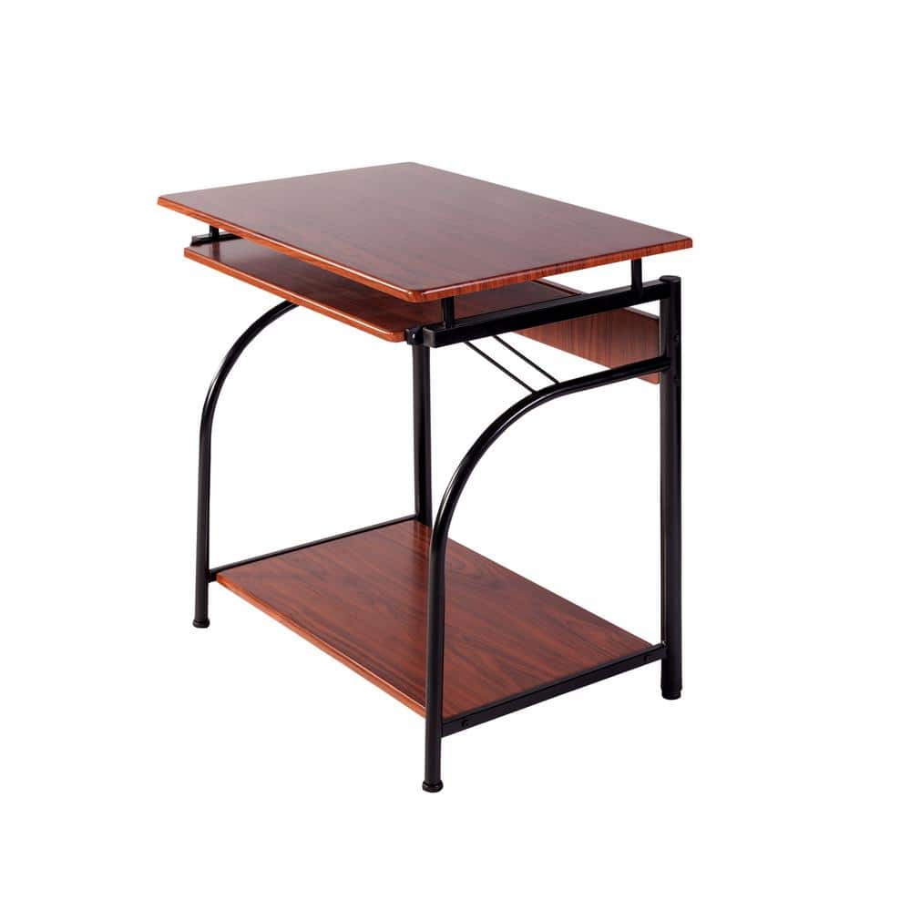 OneSpace 28 in. Rectangular Cherry Red/Black Computer Desk with ...