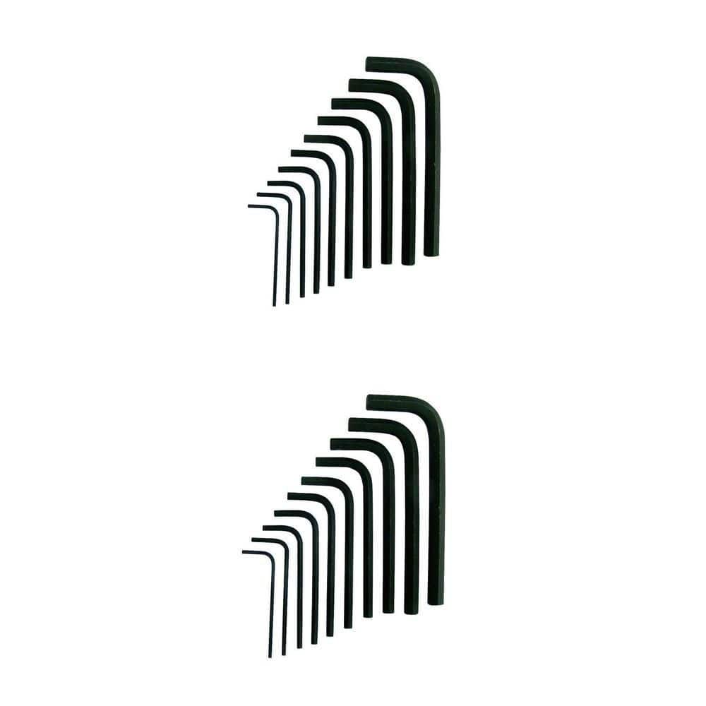 Husky SAE Short Arm Hex Key Set (10-Piece) and Metric Short Arm Hex Key ...