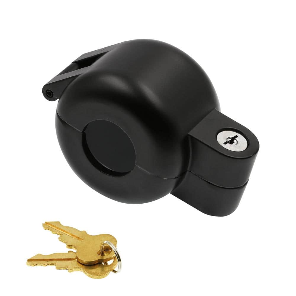 Prime-Line Knob, Lock-Out Keyed Device, Diecast Metal, Matte Black ...