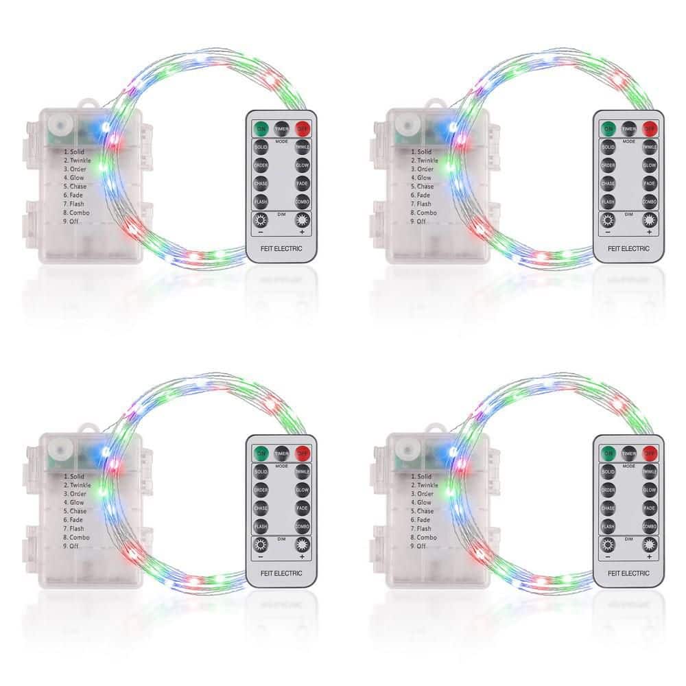 Reviews for Feit Electric 100-Light 30 ft. Indoor/Outdoor Battery ...