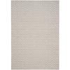SAFAVIEH Montauk Ivory/Gray 6 ft. x 9 ft. Solid Geometric Striped Area ...
