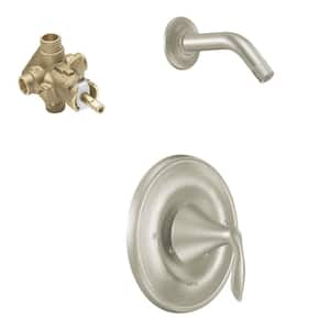 MOEN Brantford Single-Handle 1-Spray Posi-Temp Shower Faucet in Brushed ...
