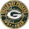 Adventure Furniture 24" NFL Green Bay Packers Round Distressed Sign ...
