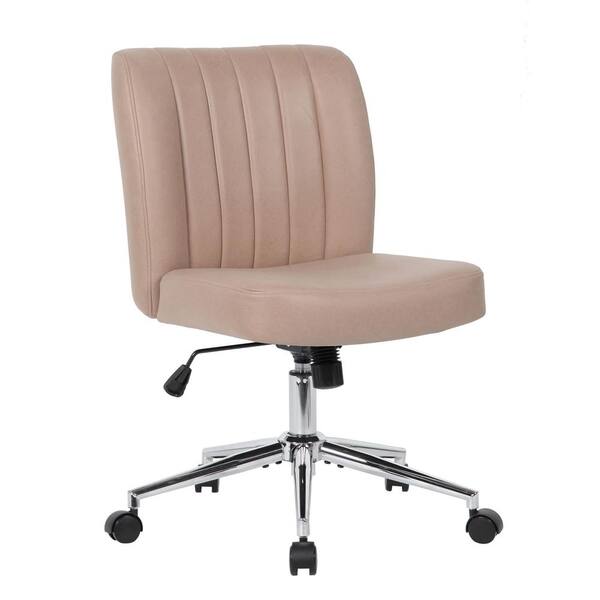 BOSS Office Products Boucle Fabric Adjustable Height Ergonomic Mid-Back ...
