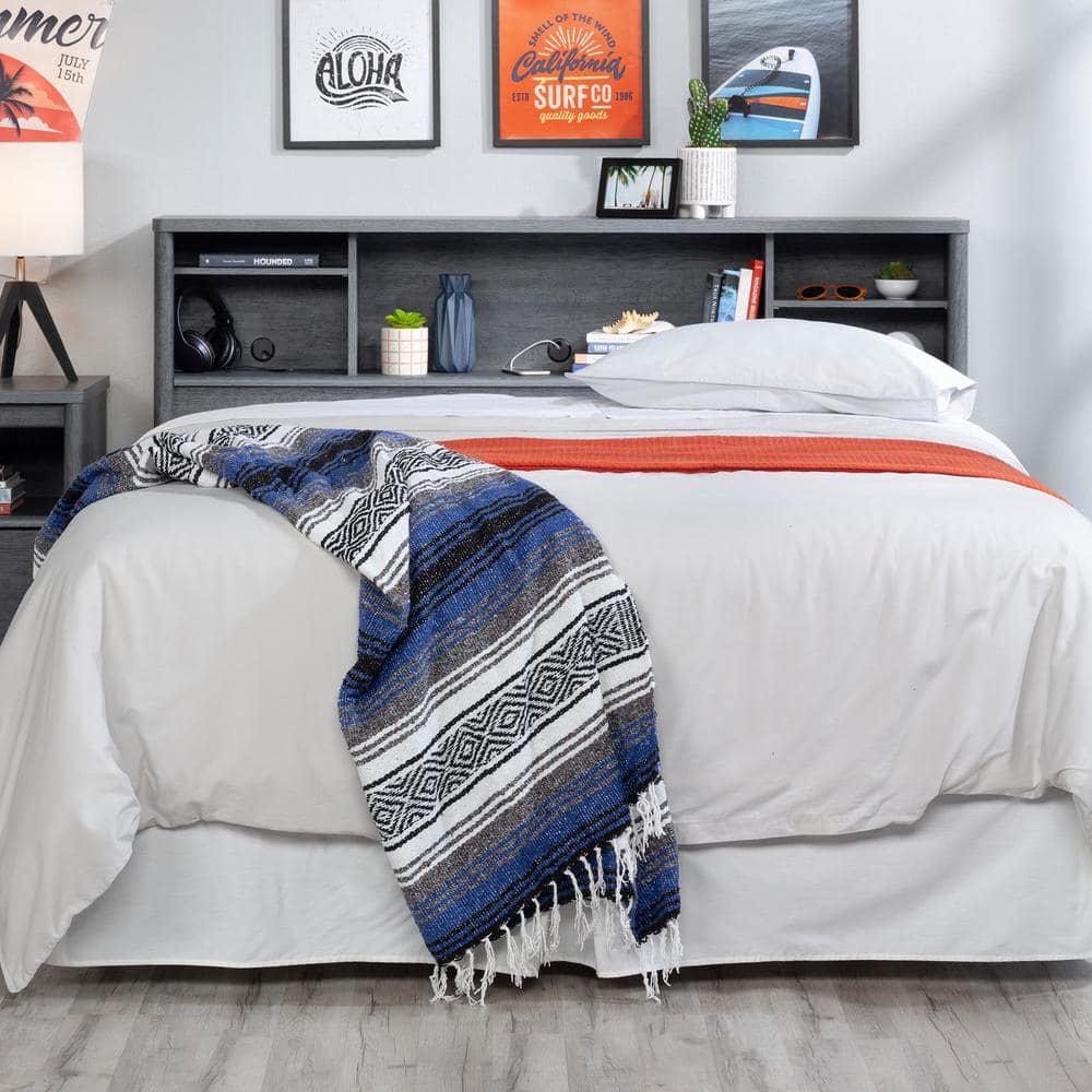 SAUDER Dover Edge Denim Oak Finish Full/Queen Headboard 443029 - The ...