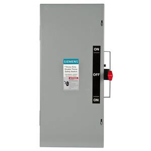 Siemens Heavy Duty 200 Amp 600-Volt 3-Pole Outdoor Non-Fusible Safety ...