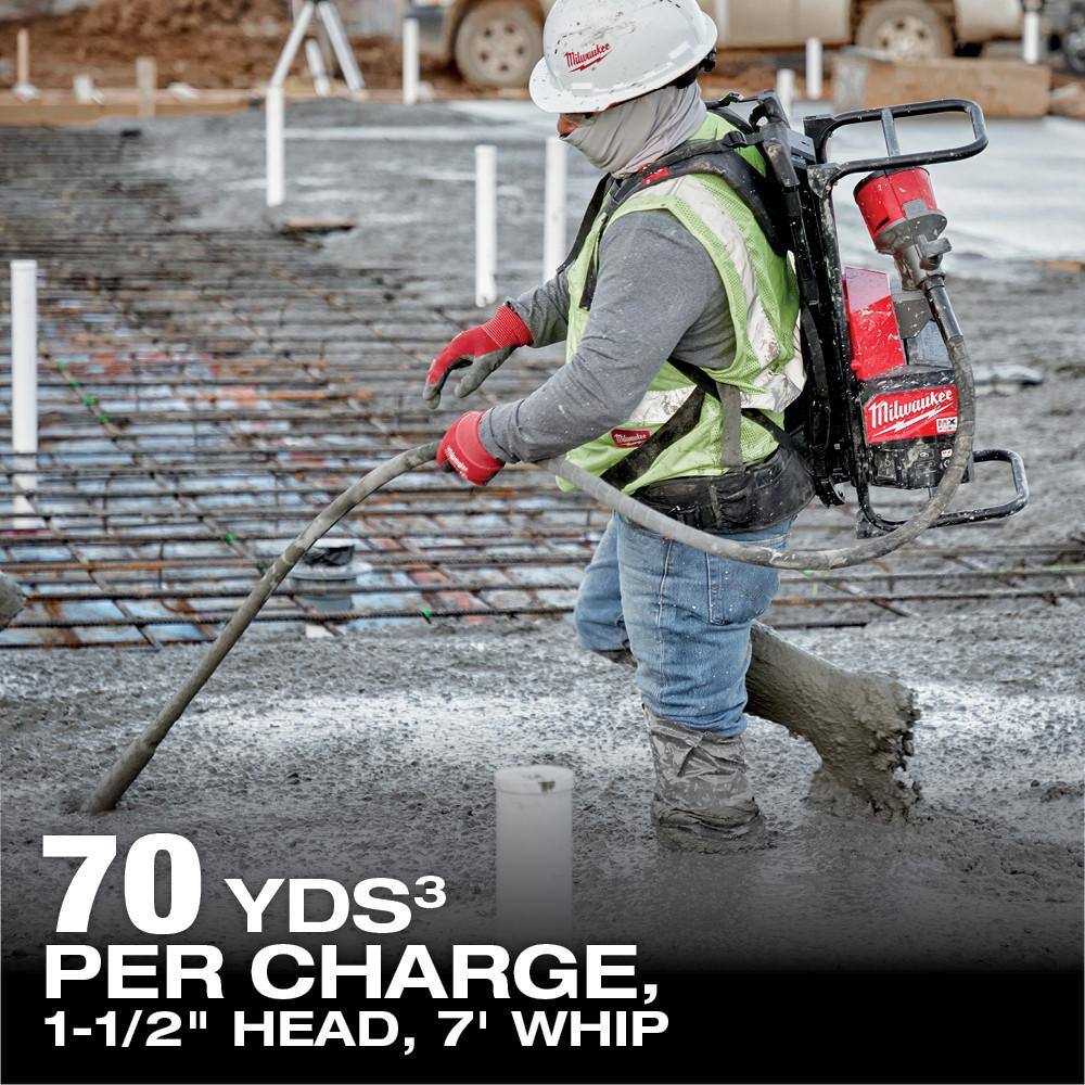 Buy MX FUEL Lithium-Ion Cordless Concrete Vibrator Kit with (2 ...