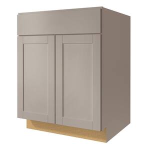 Hampton Bay Westfield Dusk Gray Shaker Stock Assembled Pantry Kitchen ...