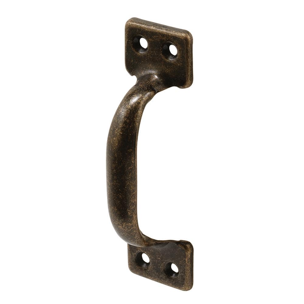 Prime-Line 4 in. Antique Brass Stamped Steel Sash Lift Window Handle F ...