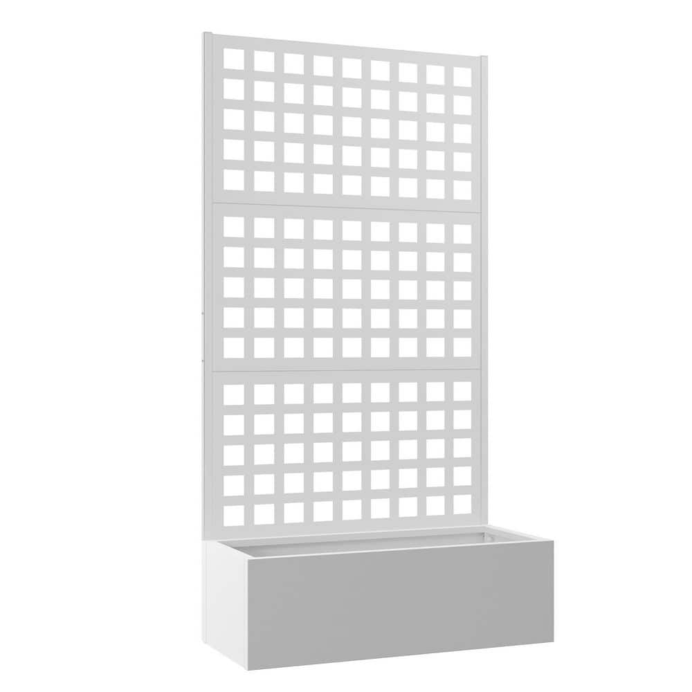 Reviews for TUYOHW 35 in. L x 16 in. W x 71 in. H White Metal Raised ...