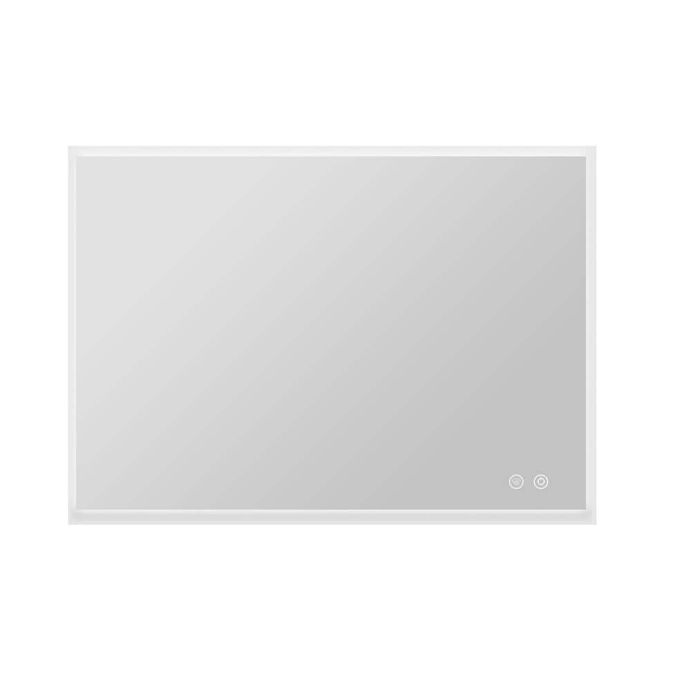 HOMLUX 36 in. W x 36 in. H Rectangular Frameless LED Light with Anti ...