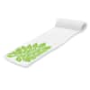 TRC Recreation Sunsation 70 in. Green Leaf White Foam Raft Lounger Pool ...