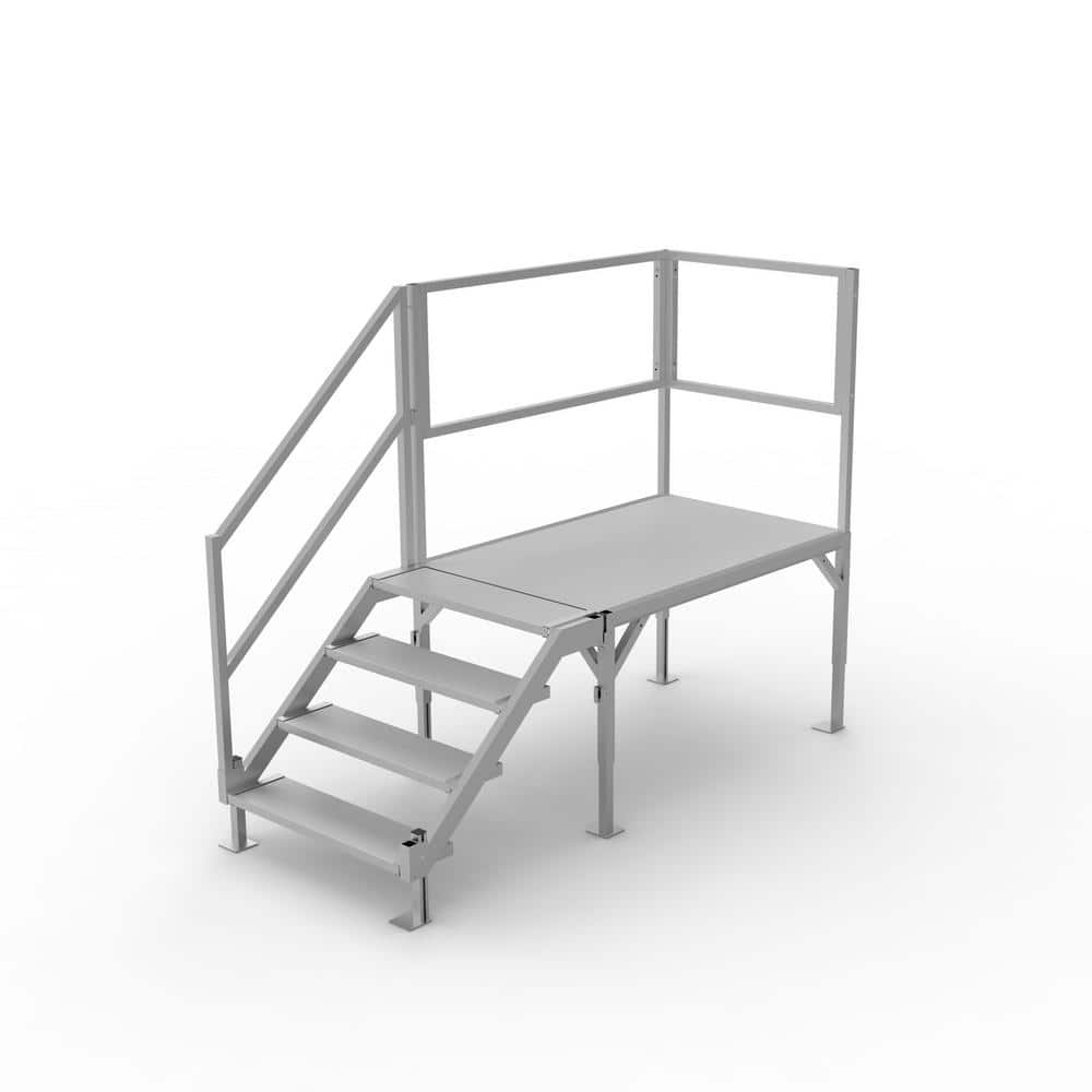 EZ-ACCESS FORTRESS 27.5 in. to 42.5 in H OSHA Compliant Aluminum 4 ...