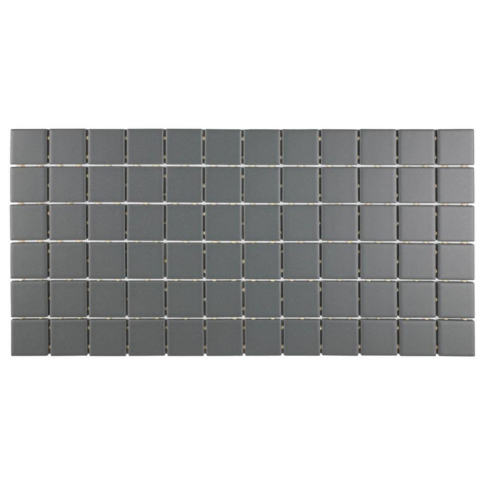 Daltile Restore Charcoal Gray Matte 12 in. x 24 in. Glazed Ceramic ...
