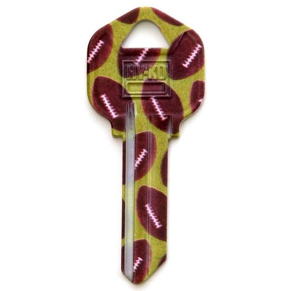 HY-KO Blank Kwikset Football Key 16010KW1-09 - The Home Depot