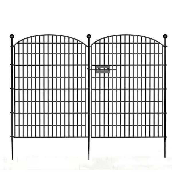 FAWEY TRED INC No Dig Decorative Garden Fence 5 Panels with Gate, 40 in ...