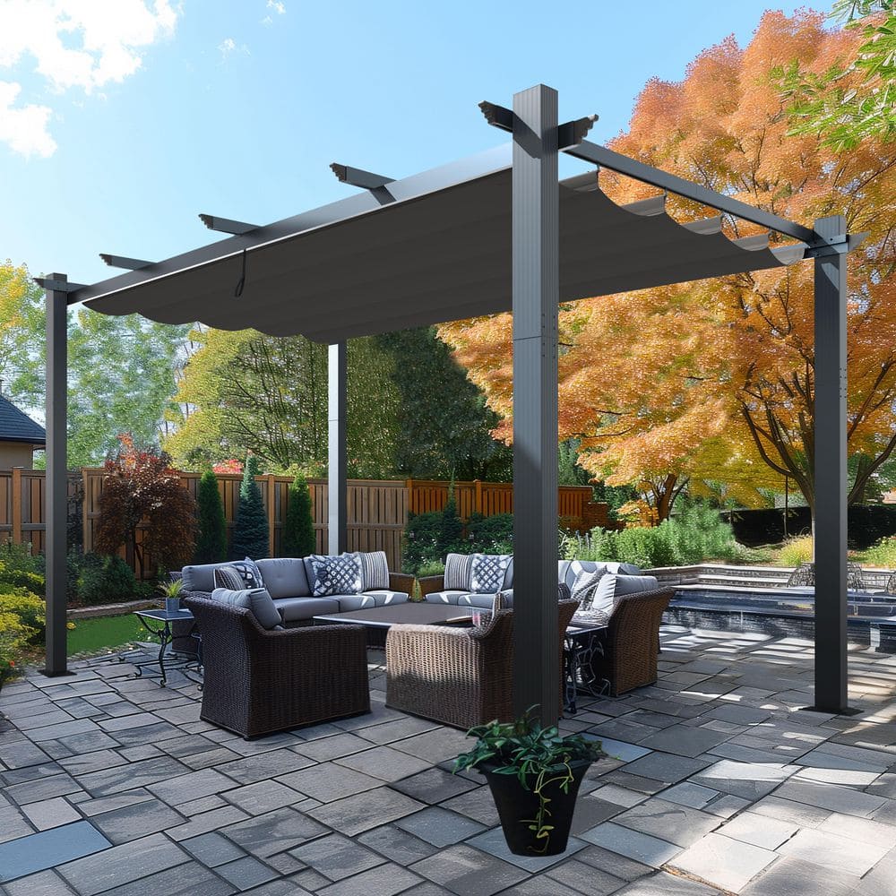 Reviews for VEIKOUS 16 ft. W x 12 ft. D Aluminum Pergola Outdoor with ...