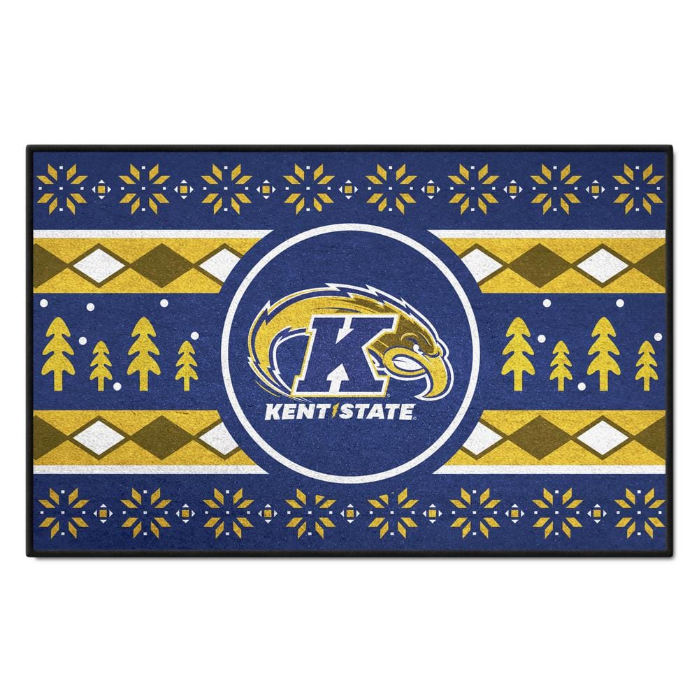 FANMATS Kent State University Blue Holiday Sweater 19 in. x 30 in ...