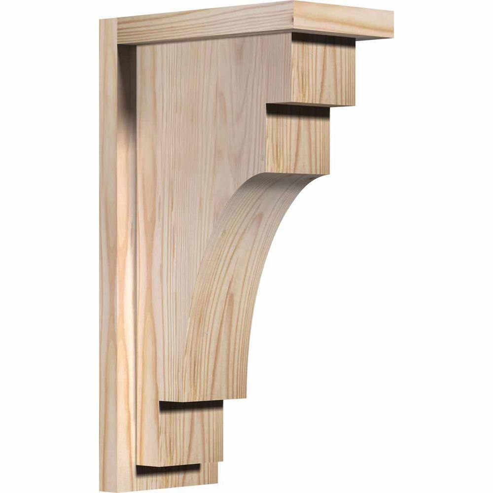 Ekena Millwork 5-1/2 in. x 10 in. x 18 in. Douglas Fir Mediterranean ...