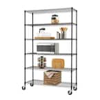 TRINITY Black Epoxy 5-Tier Outdoor Wire Steel Garage Storage Shelving ...