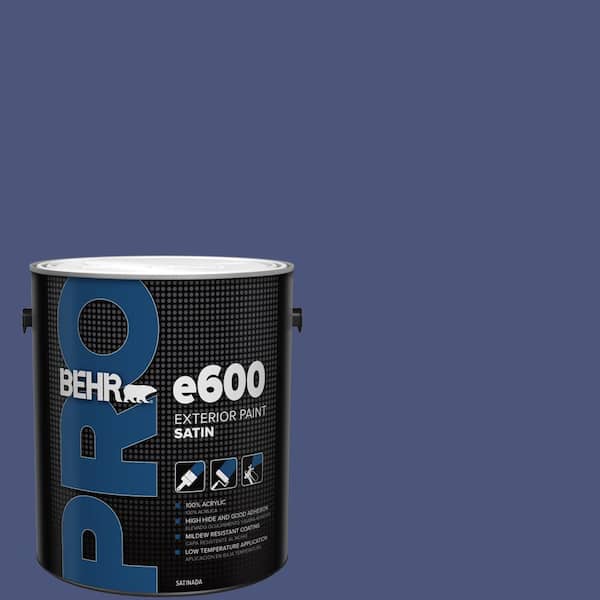 BEHR PRO 1 gal. #620D-7 Deep Indigo Satin Exterior Paint PR64301 - The ...