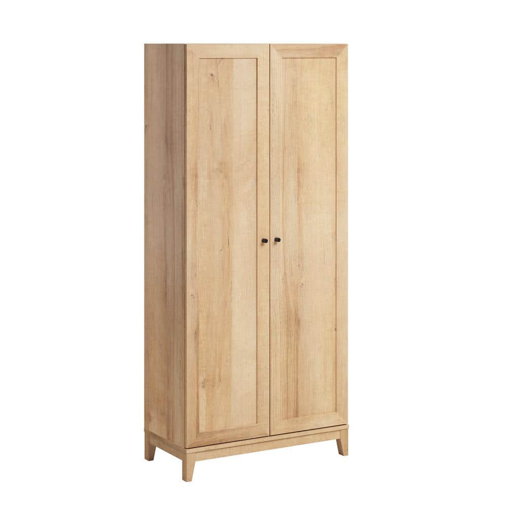 Prepac Yaletown Natural Oak 72 in. Accent Cabinet Office Storage ...