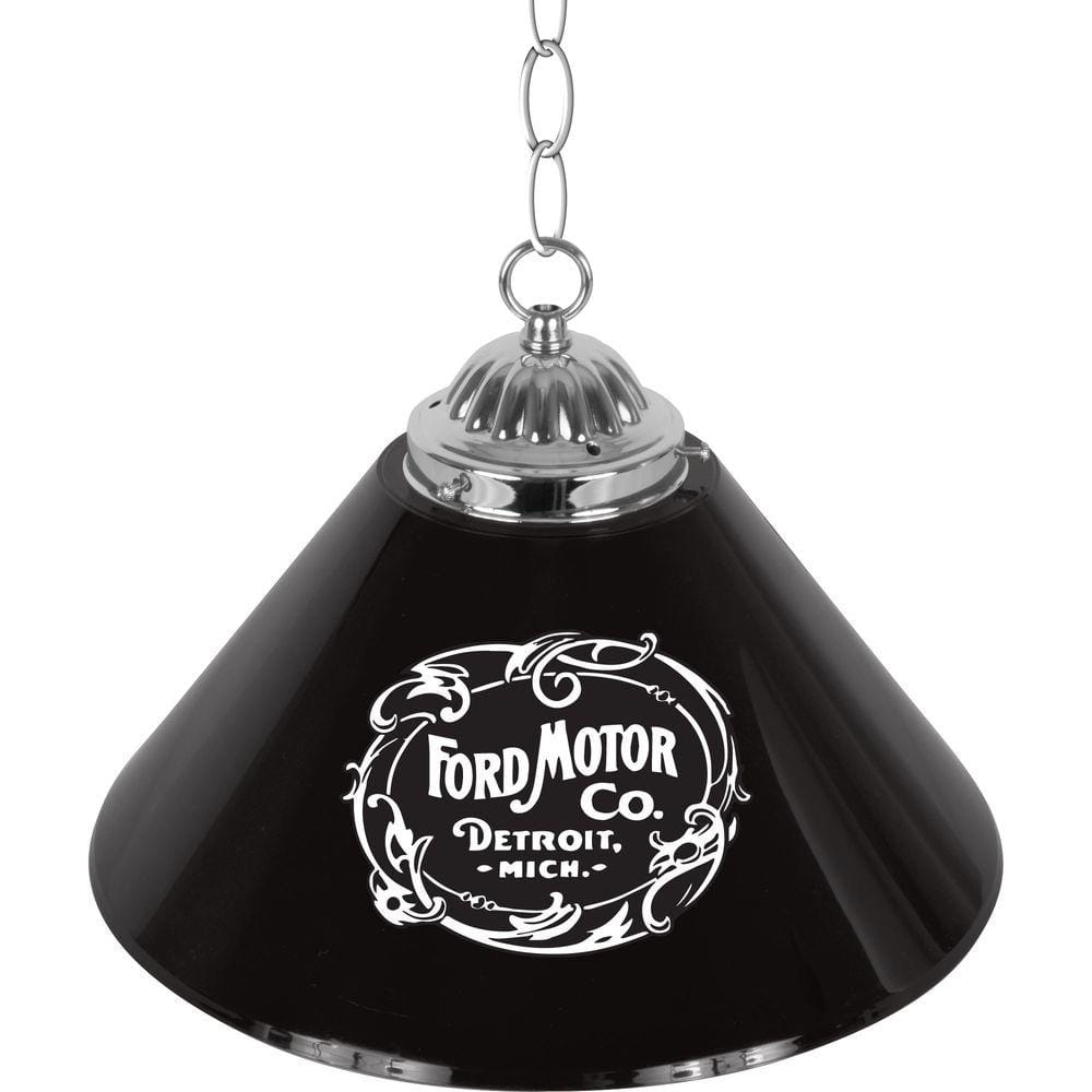 Ford Vintage 1903 14 in. Chrome Single Shade Bar Lamp FD1200-FM03 - The ...