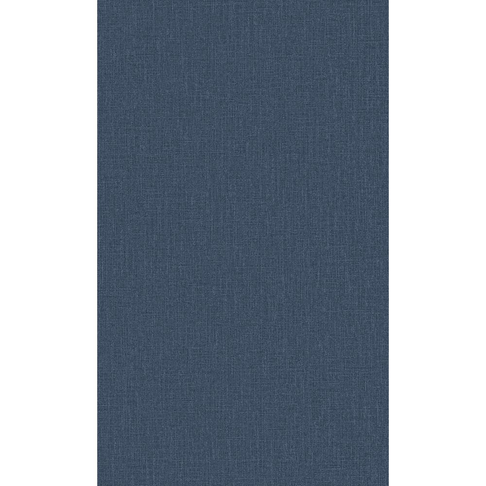 Walls Republic Dark Blue Textured Plain Textile Printed Non-Woven Paper ...