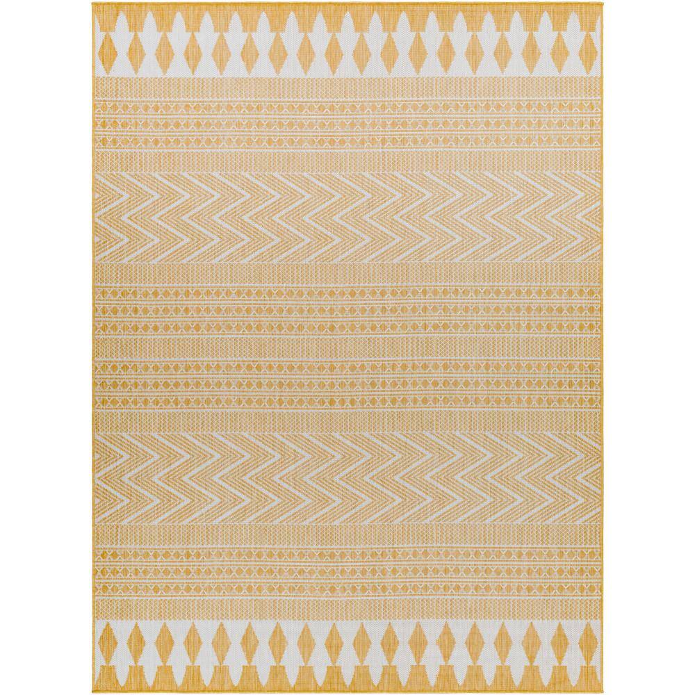 Artistic Weavers Long Beach Mustard/Ivory 7 ft. x 9 ft. Moroccan Indoor ...