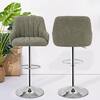 VECELO Swivel Adjustable Bar Stools with Back for Kitchen Counter ...