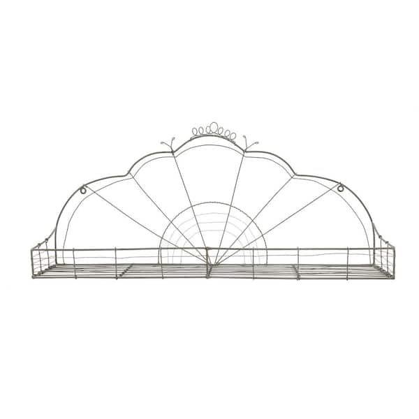 Storied Home Hand Made Metal Wire Wall Shelf DA6597 - The Home Depot