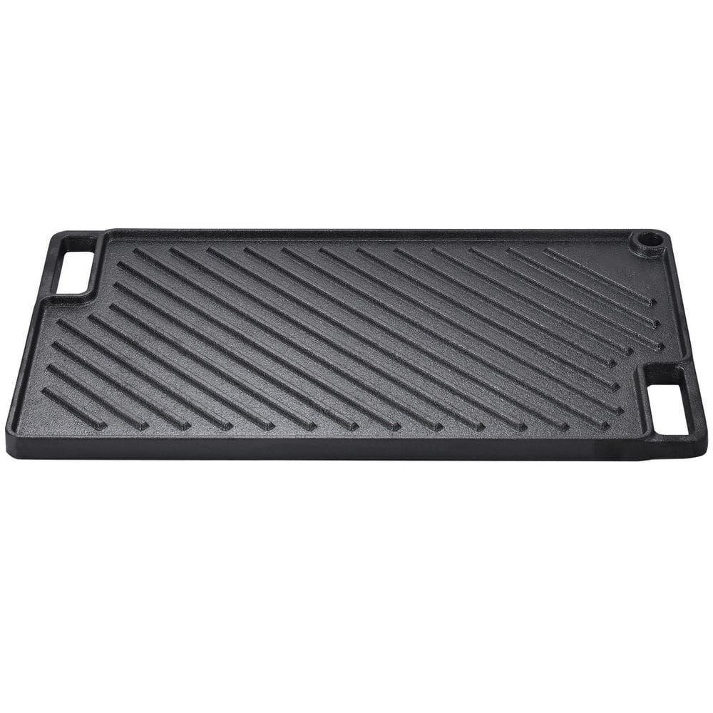 SVOPES 9.7 x 16.7 in. Reversible Grill/Griddle Cast Iron Non-Stick ...