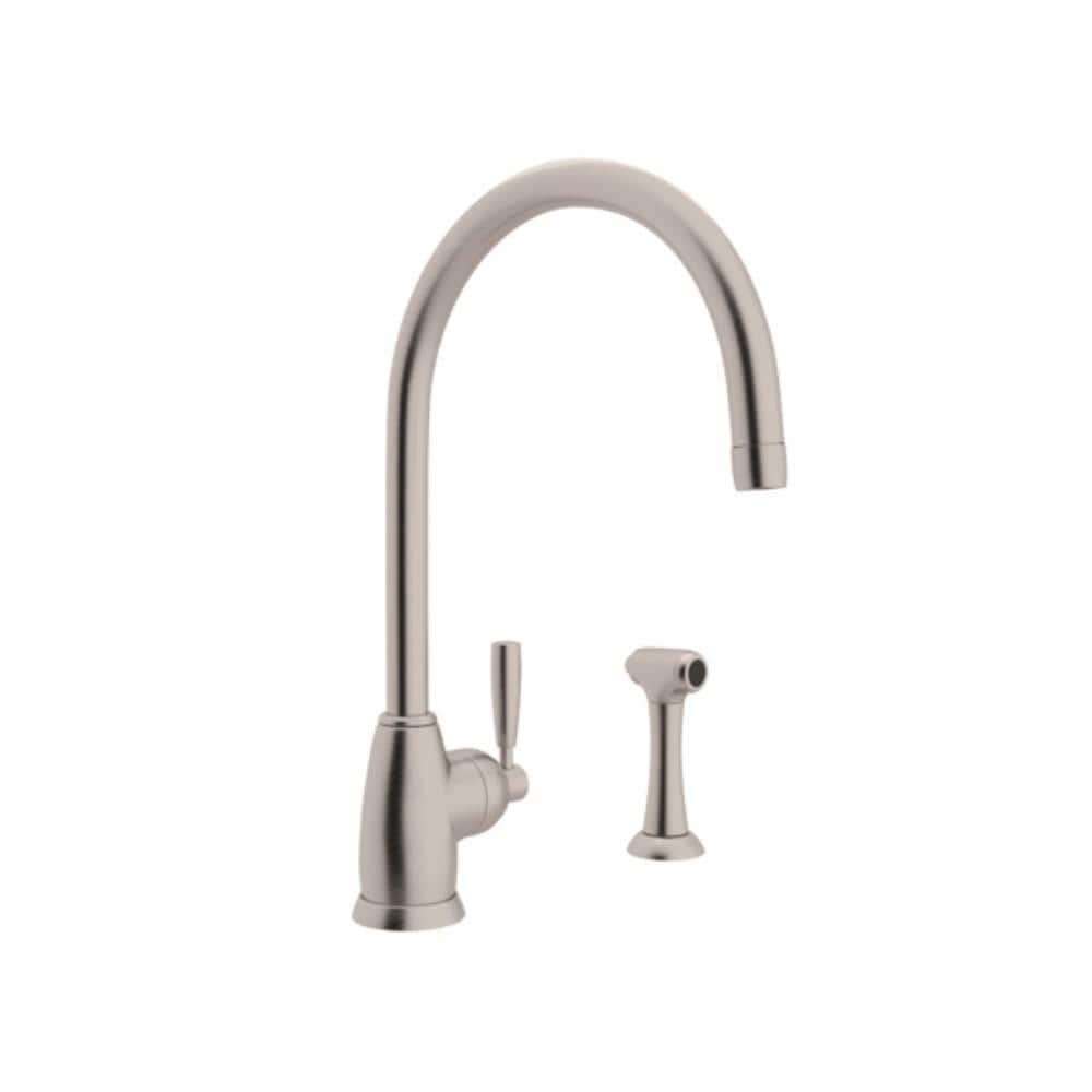 Perrin & Rowe Holborn Single-Handle Single Hole Kitchen Faucet in Satin ...