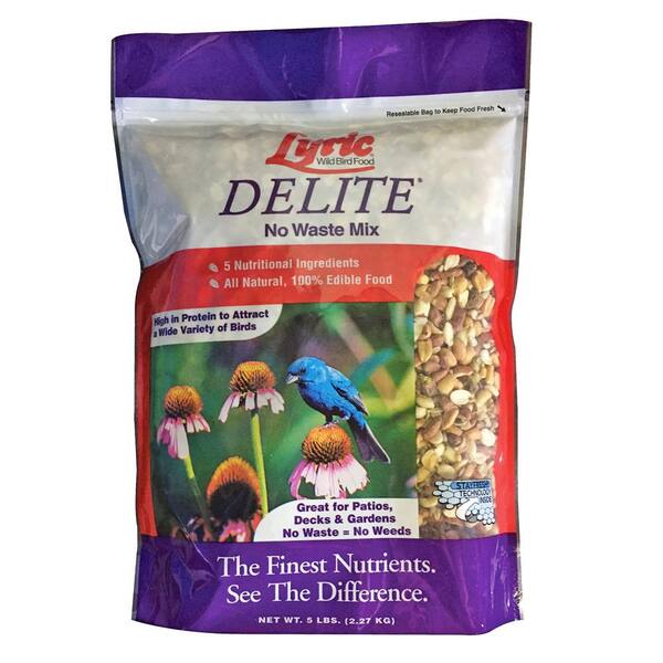 Shell-free Bird Seed Mix Lyric Delite Wild Bird Seed 20 Lb - No Waste ...