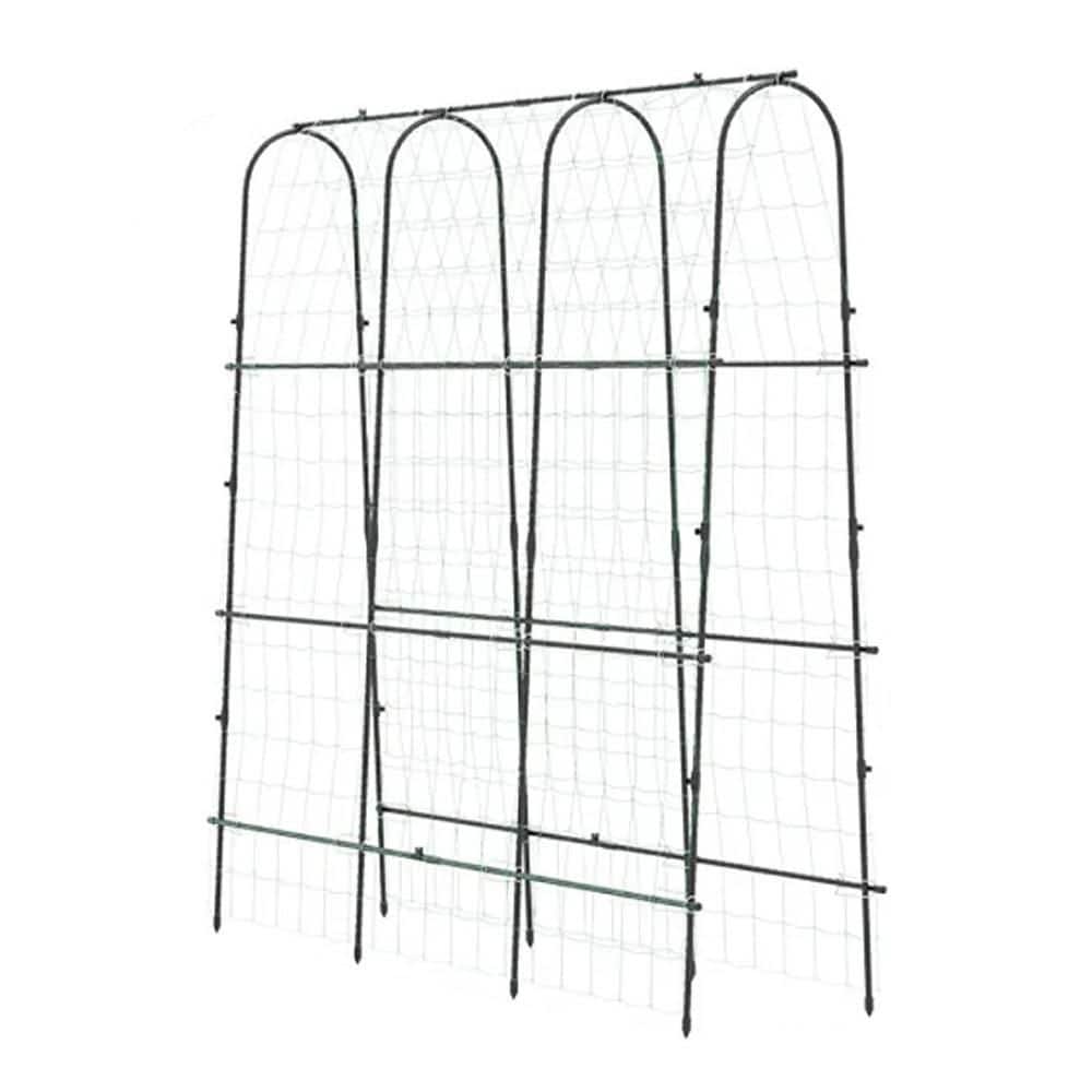 Oyezvary 71 in. Metal U-Shaped Tall Garden Arched Trellis with ...