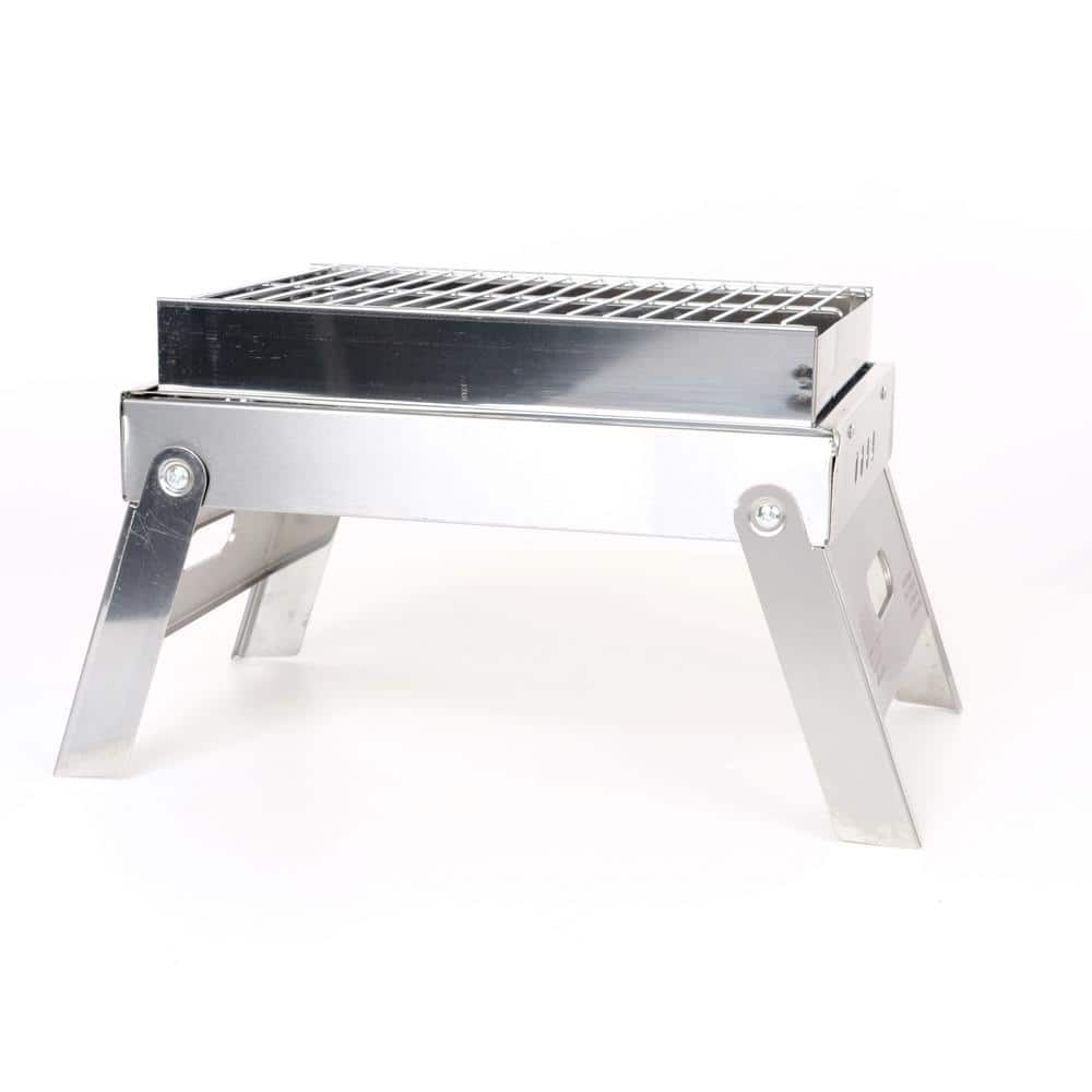 King Kooker Portable Charcoal Grill 15in Stainless Steel Charcoal Grill ...